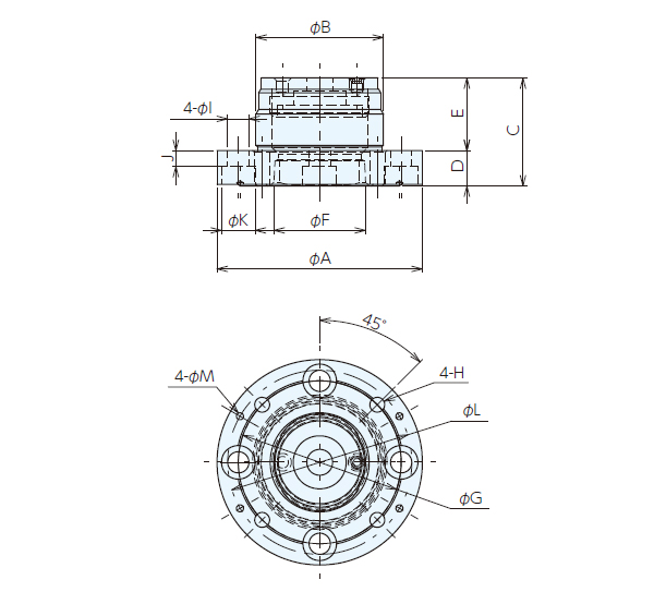 E-9659C／Q-LOCK ELEMENTS/BUSHE (Screw Type)／161225 寸法図